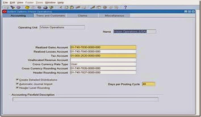 Oracle Applications: AP/AR Netting Setups In Oracle R12
