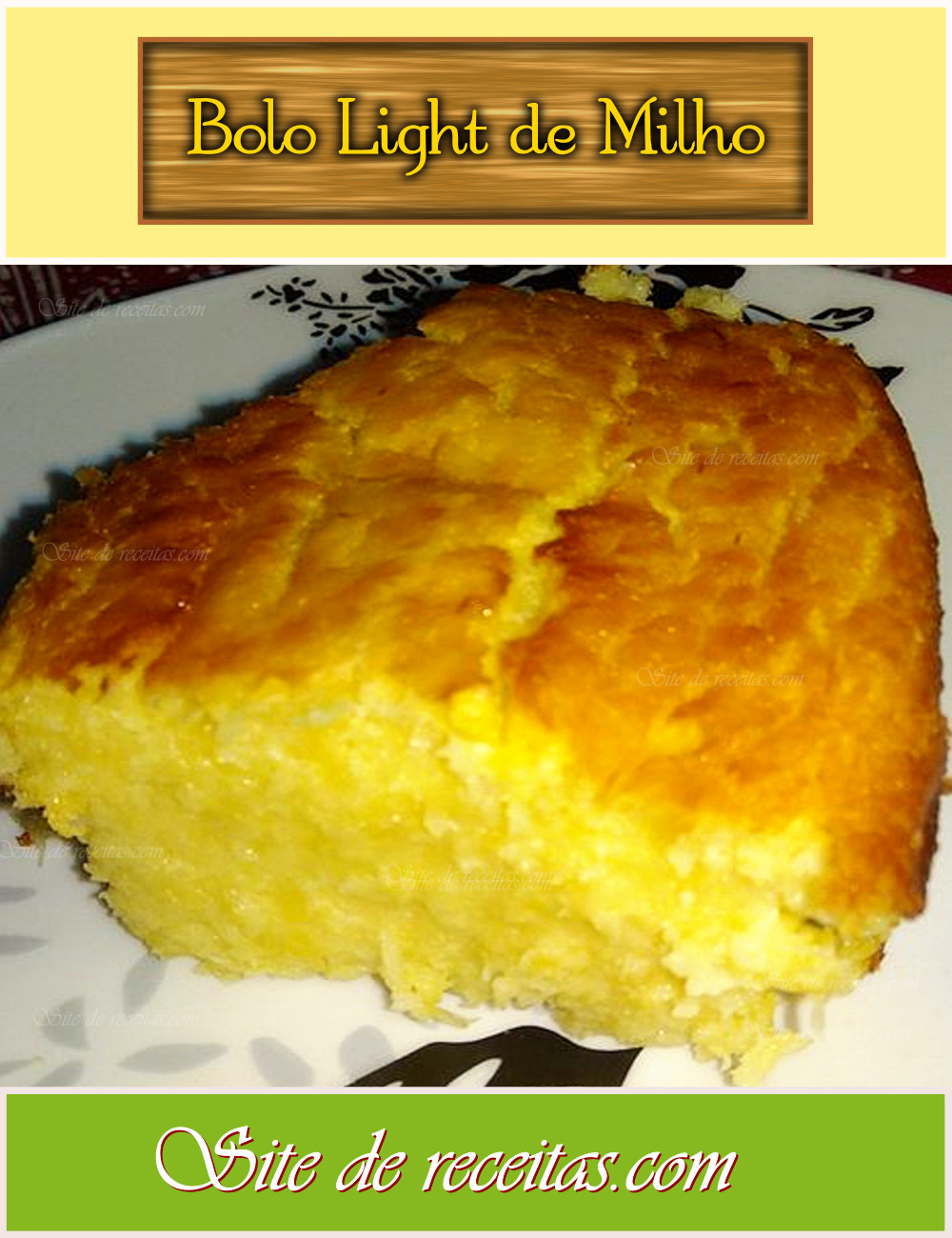 Bolo light de milho | Site de receitas.com