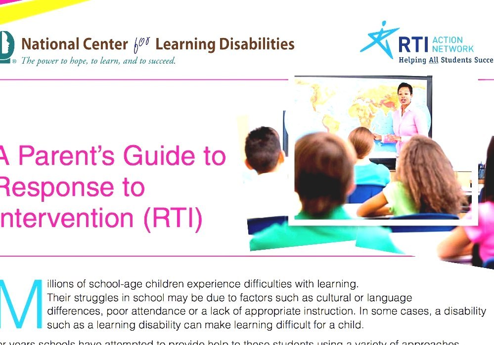 Response To Intervention - Learning Intervention