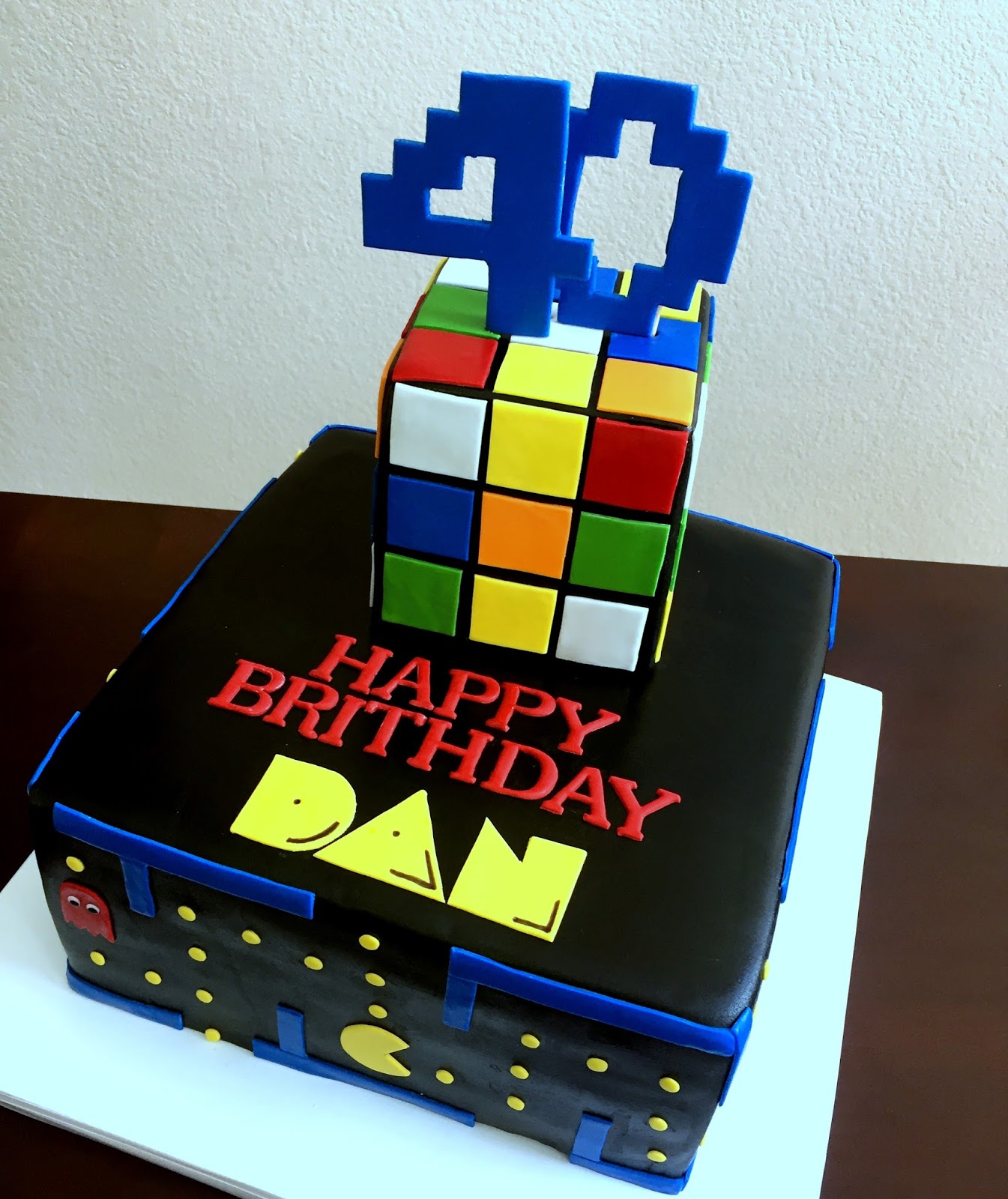 Rubik Cube Pac Man Cake!
