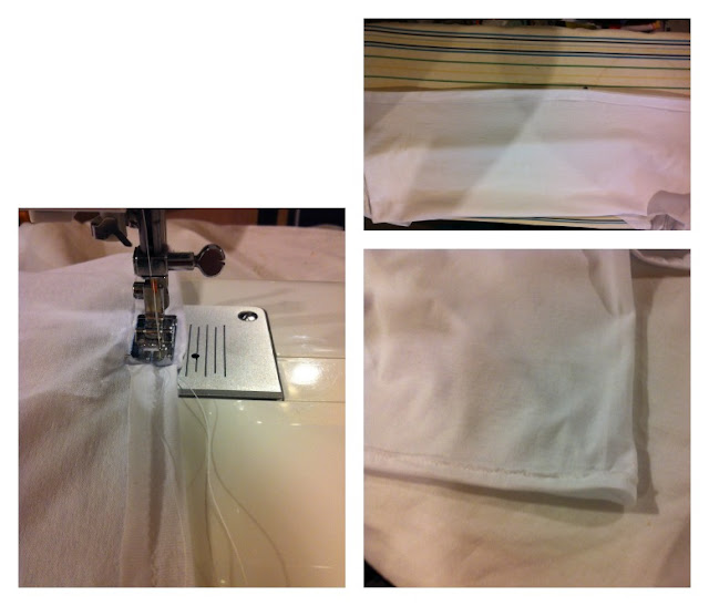 1. Turn your shirt inside out and iron the bottom raw edge up.