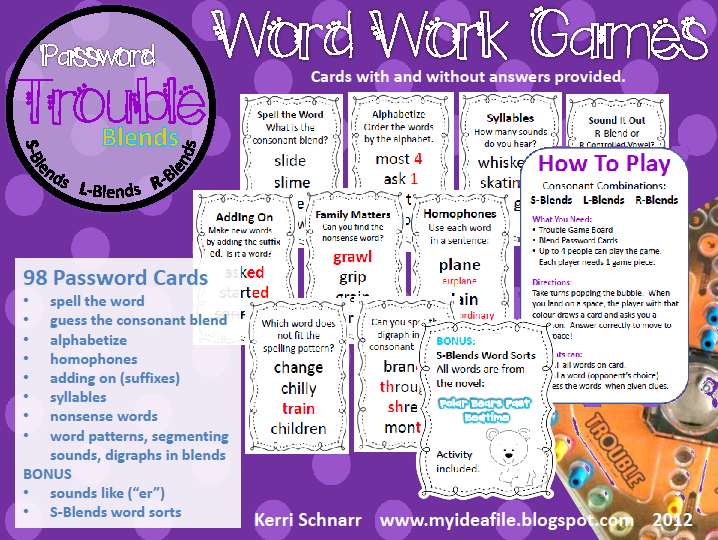 My Idea File: Consonant Blends Trouble + a little sale