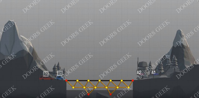 Poly Bridge Level 1-3 12m Simple Bridge ~ Doors Geek