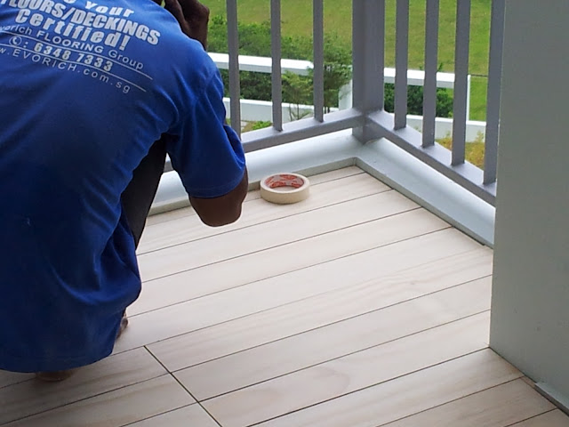 Somewhere Over the Rainbow: Path to a HDB Tai-tai: Balcony Decking