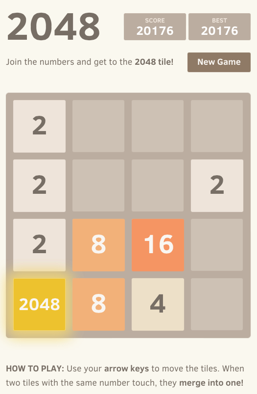 Orange Crate Art: 2048!