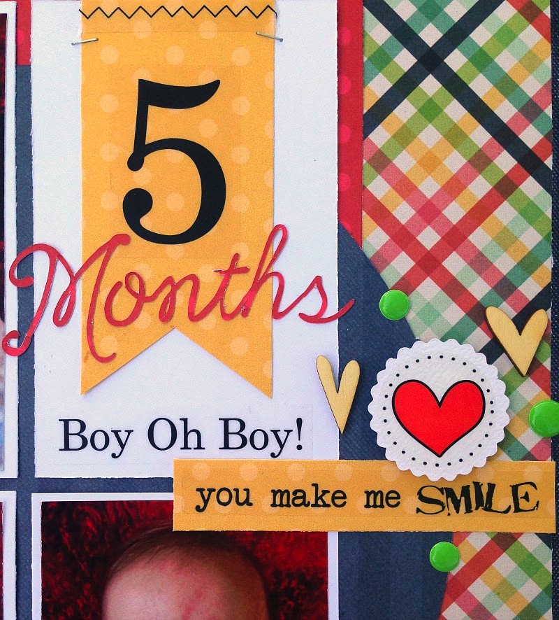 SRM Stickers: 5 Months Layout by Christine