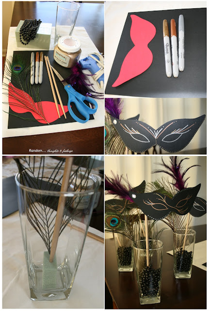Random Thoughts and Feelings: d.i.y. masquerade party decor