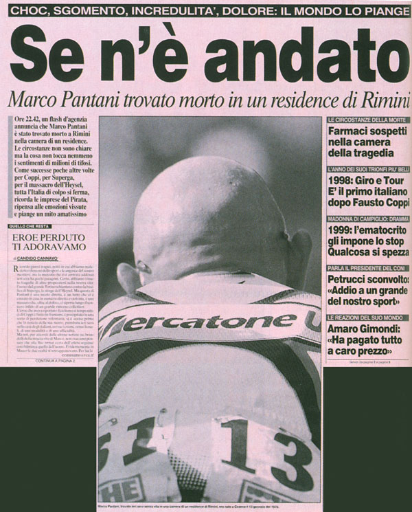 AruotaliberA: MARCO PANTANI: IL NOSTRO RICORDO NELL'ANNIVERSARIO DELLA ...