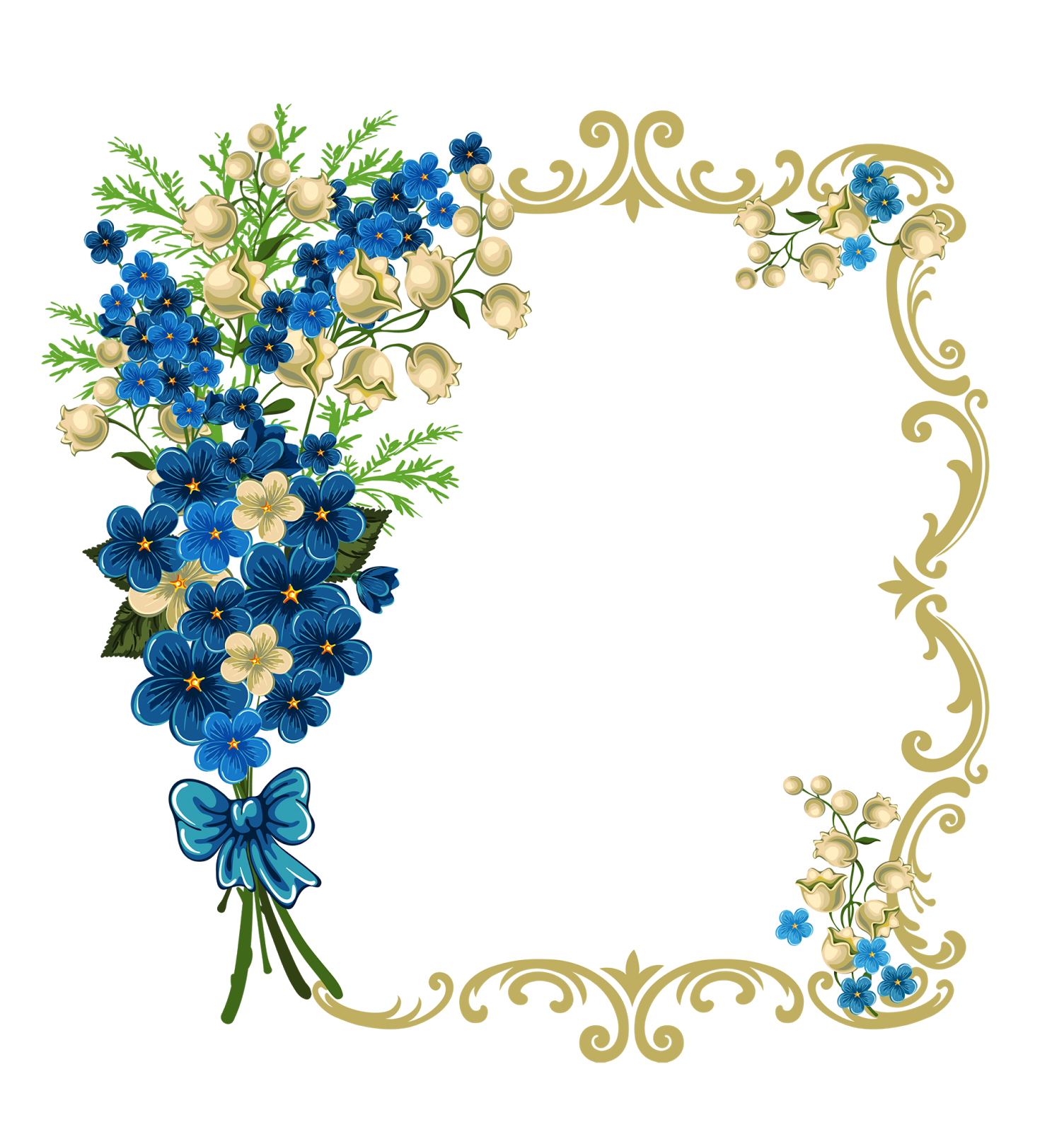 flower borders - Wedding Posters