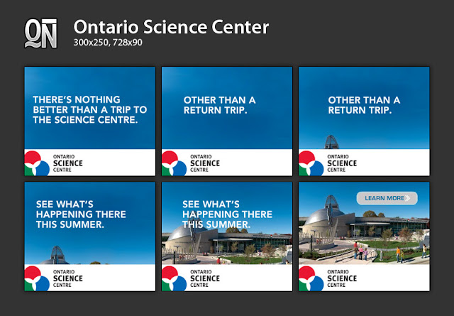 Toronto Web Designer & Developer: Ontario Science Center - Banner Ads