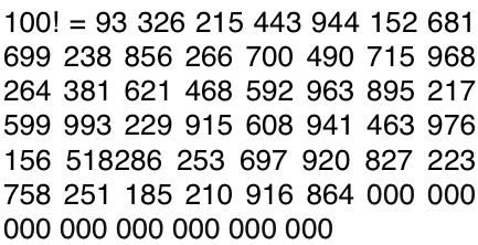 How to calculate factorial of very large numbers in C/C++ - Geek Factorial