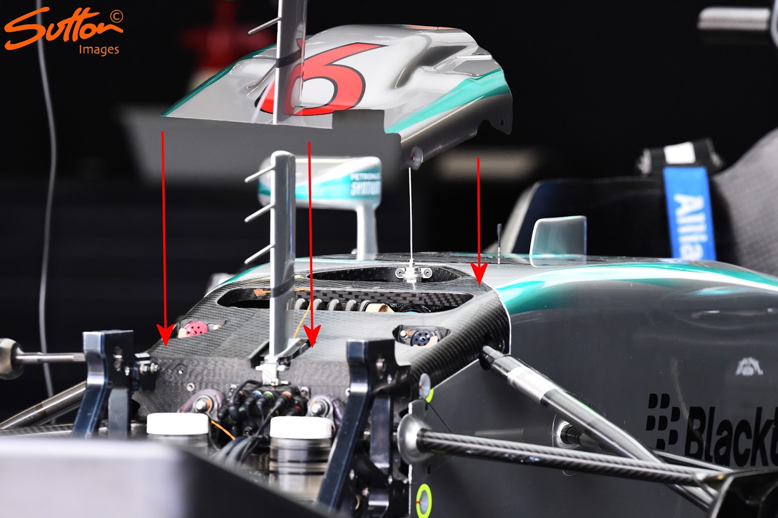 Bite Size Tech - Mercedes W06 'S' duct - Brazil - SomersF1 - The ...