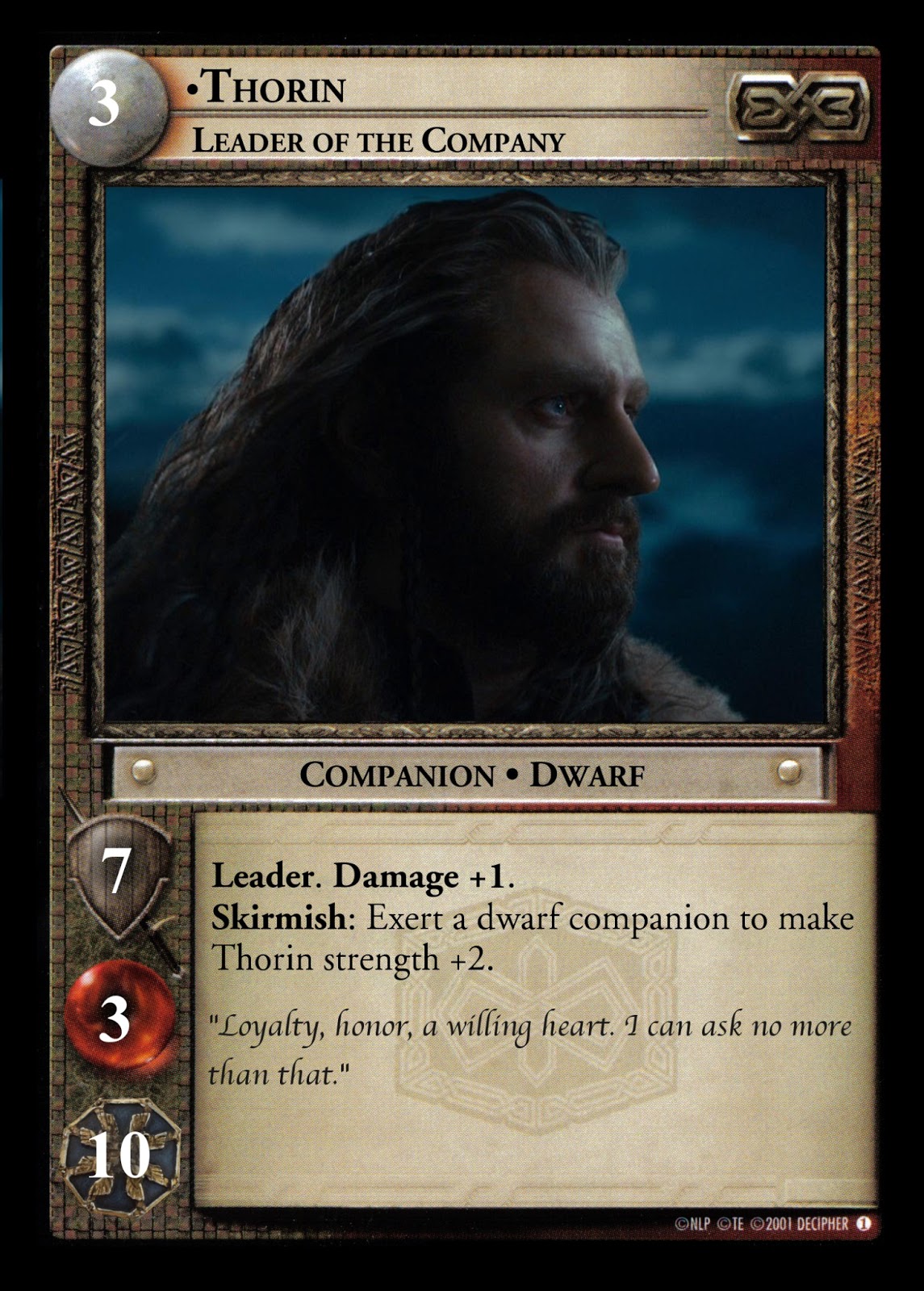 The Lord of the Rings TCG Blog: Thorin, Leader of the Company