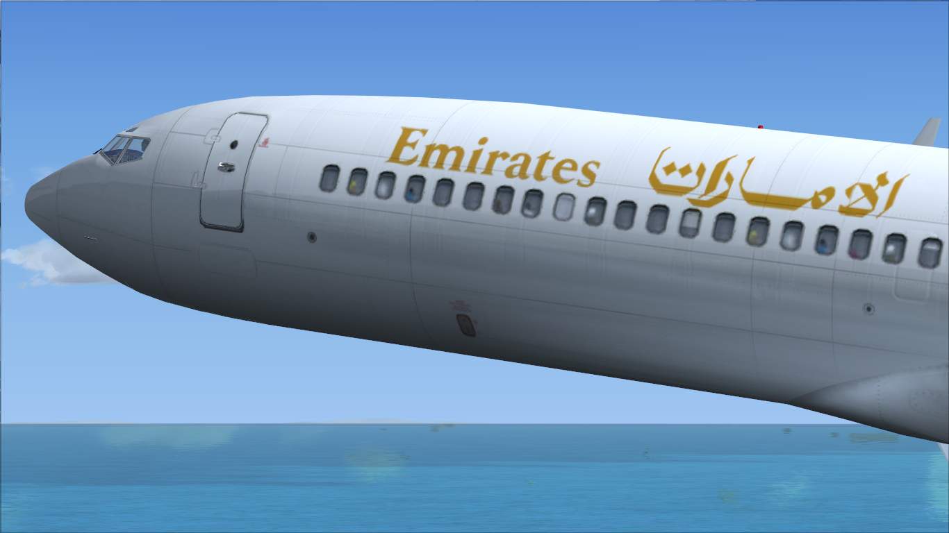 Texturas Brasileiras: Emirates A6-EMC Boeing 727-200