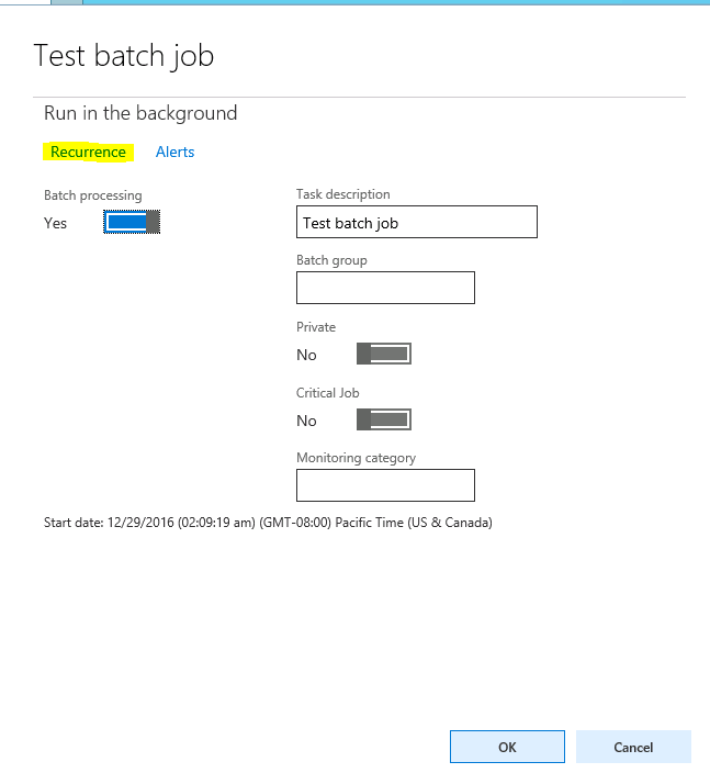 Dynamics AX Everyday: Batch jobs in Dynamics 365