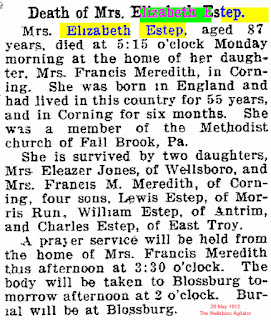 Who's Your Grammie?: P is for Pritchard, Elizabeth Pritchard.