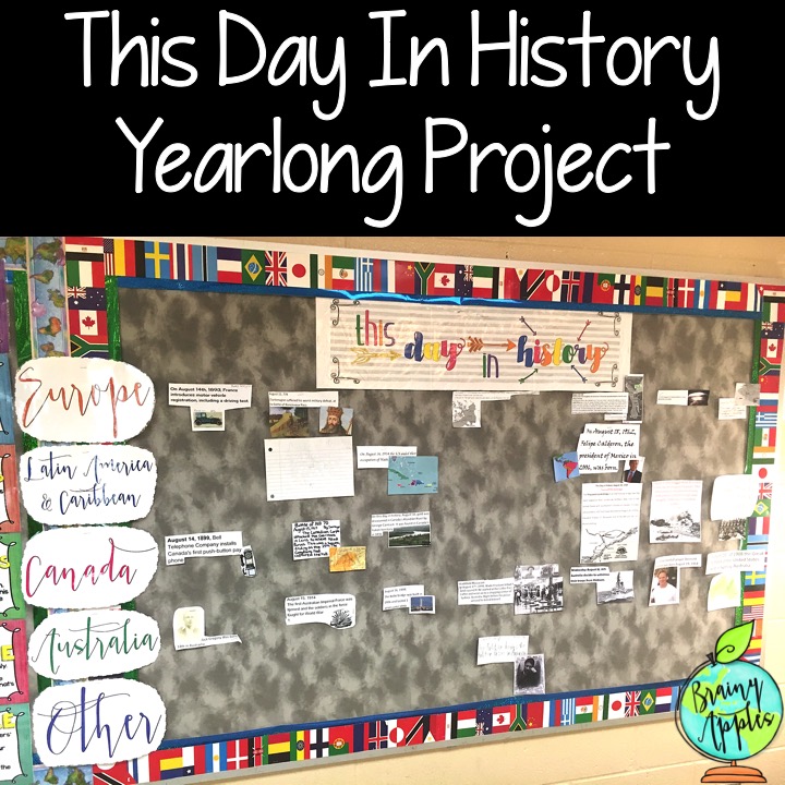 This Day In History Yearlong Project - Brainy Apples