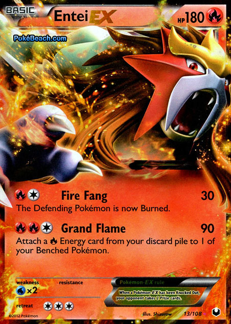 PikaCirculator - the Blog: Card of the Day Review - Entei EX (Dark ...