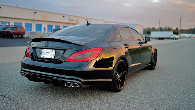 2012 Mercedes-Benz W218 CLS63 AMG on R22 black wheels | BENZTUNING
