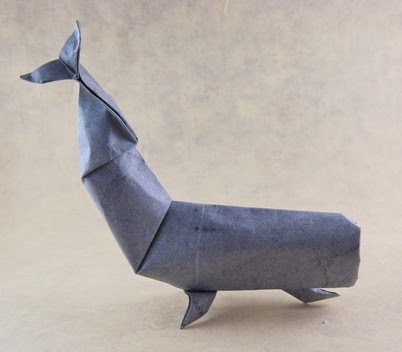 origami whales ~ origami instructions art and craft ideas