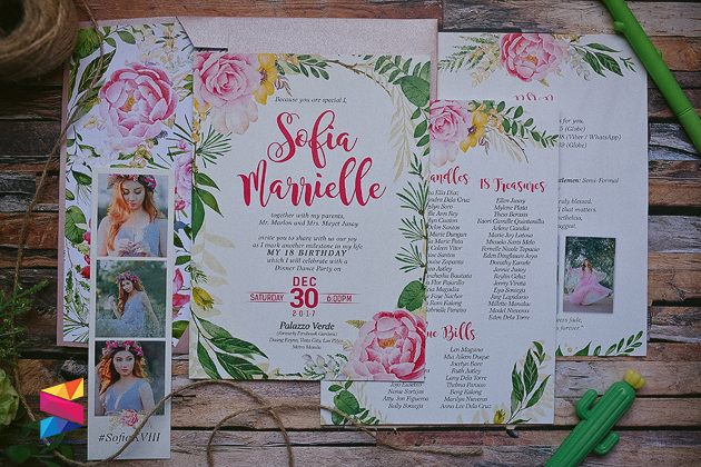 Enchanted Garden Debut Invitation - Stunro CreativeWorks