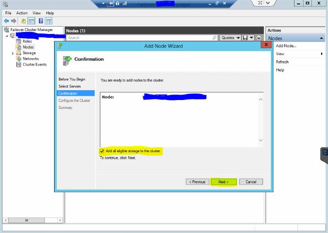 How to add SQL node to failover cluster - TECH Stuff