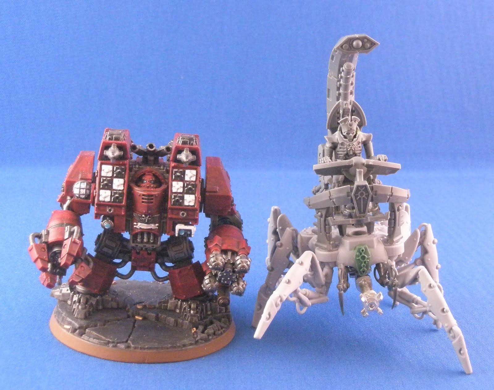 Custom Bases for my Necron Triarch Stalkers