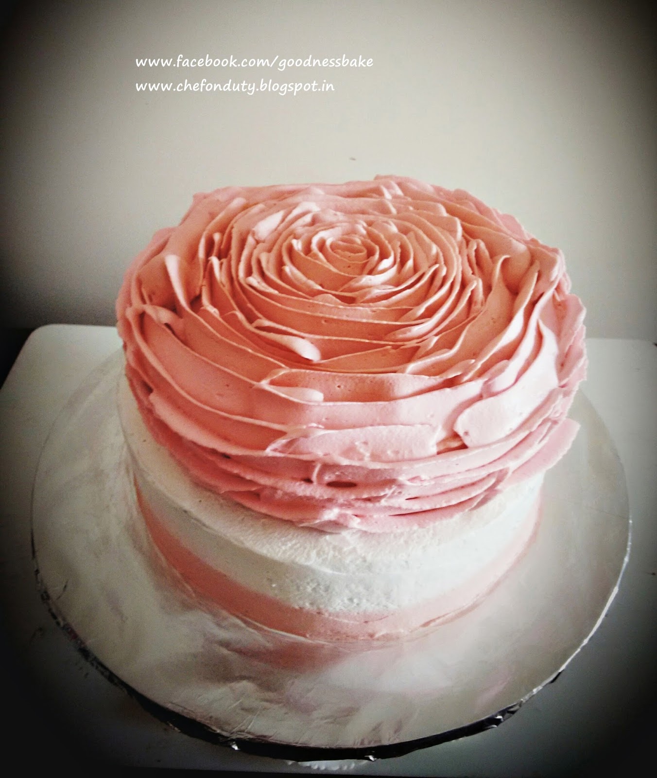 (The making of the ) Rose Petal Cake
