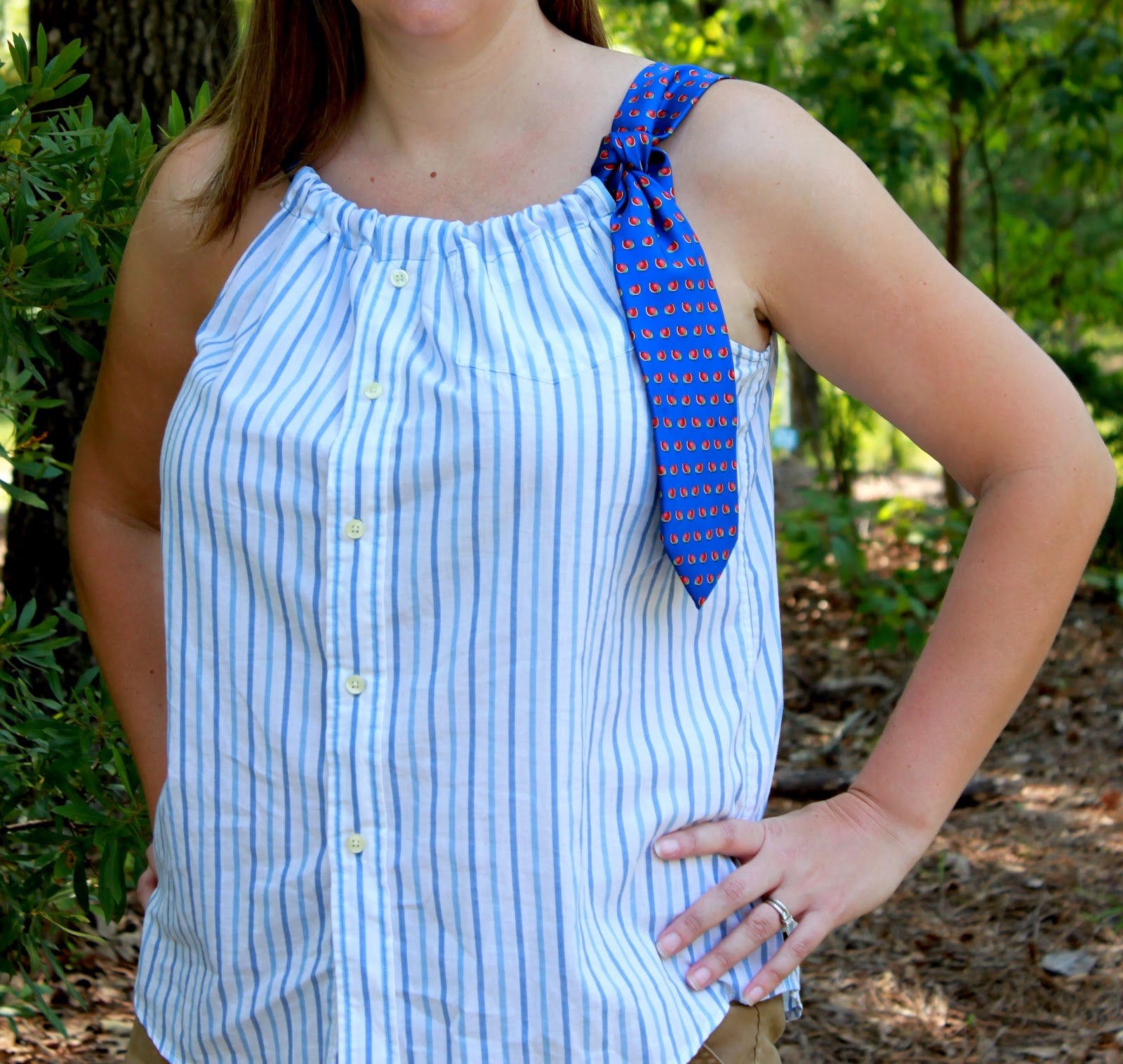 Sewing our Sanity: Men's shirt and tie refashion