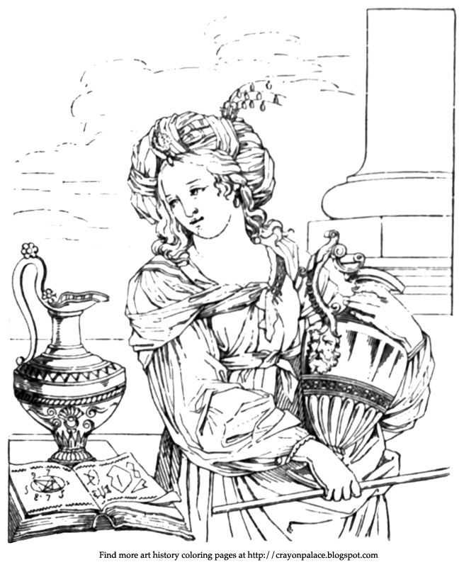 Crayon Palace: Color "Circe" the enchantress by Guercino