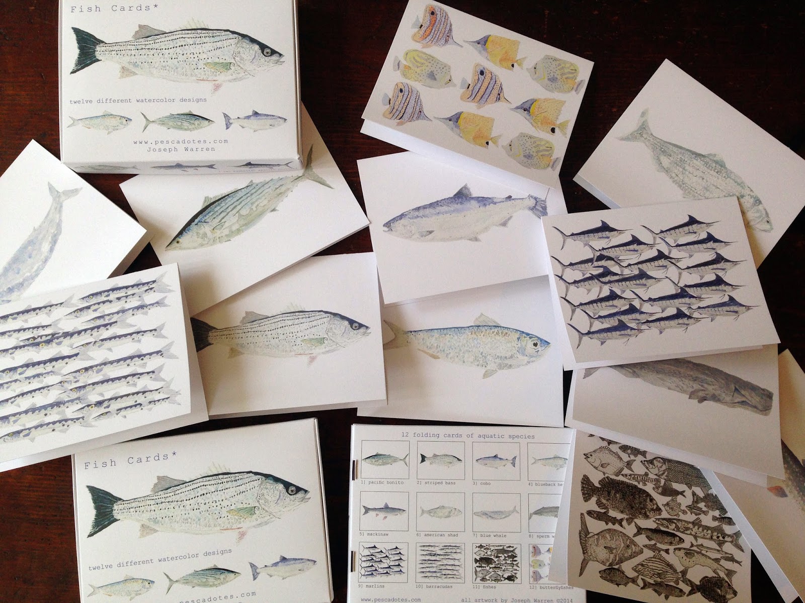 Pescadotes: new fish cards available