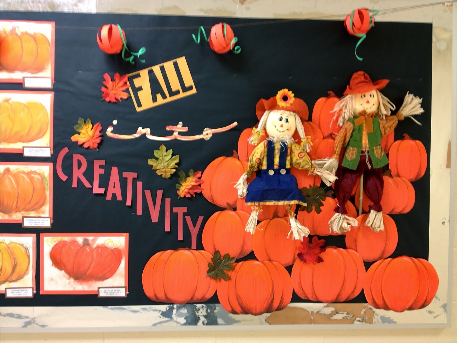 Creativity in Connecticut: Fall Bulletin Board: Pumpkins and Owls