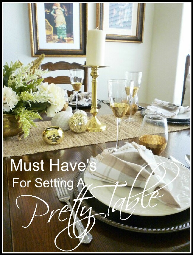 Basic Must Haves For Setting A Pretty Table A Stroll Thru Life