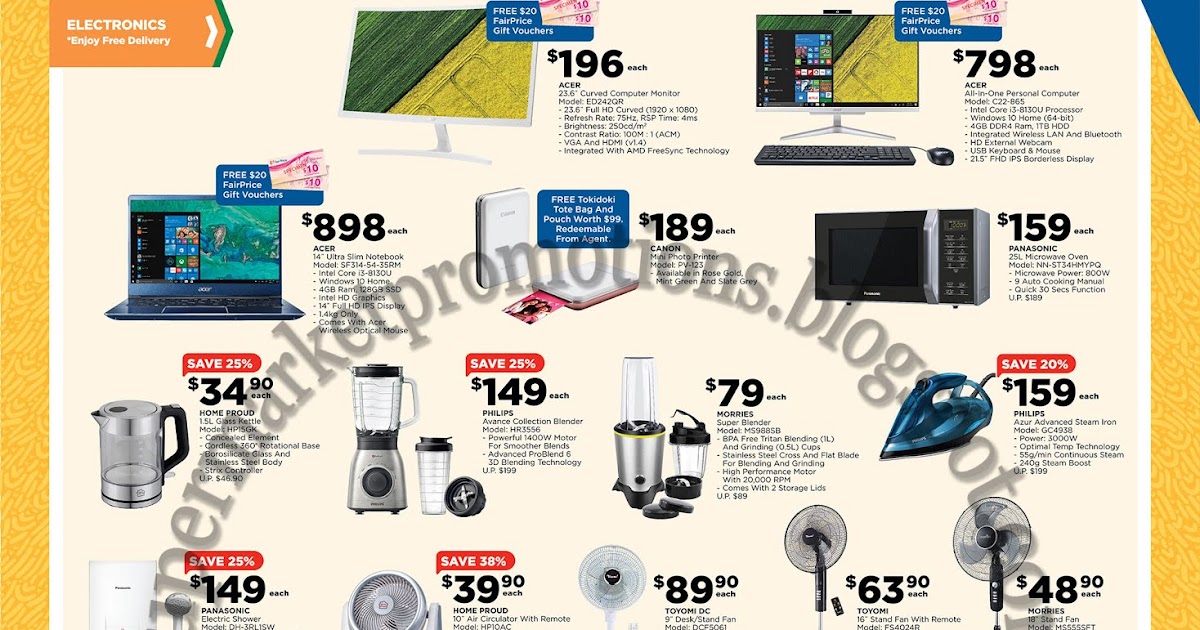 NTUC FairPrice Xtra Electronic, Home Basics 28 February - 13 March 2019 ...