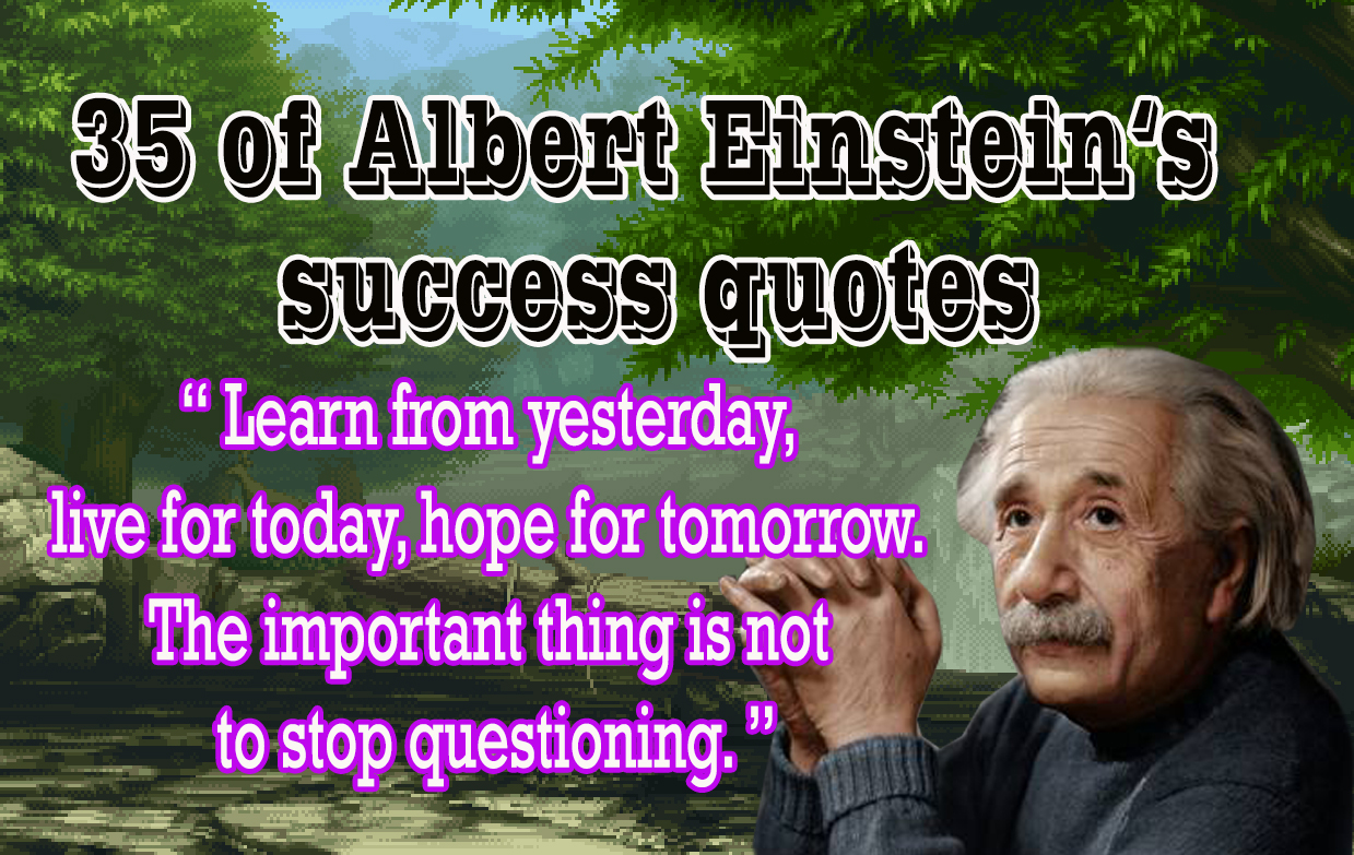 VGrow 168: 35 Albert Einstein Success Quotes - Business Ideas