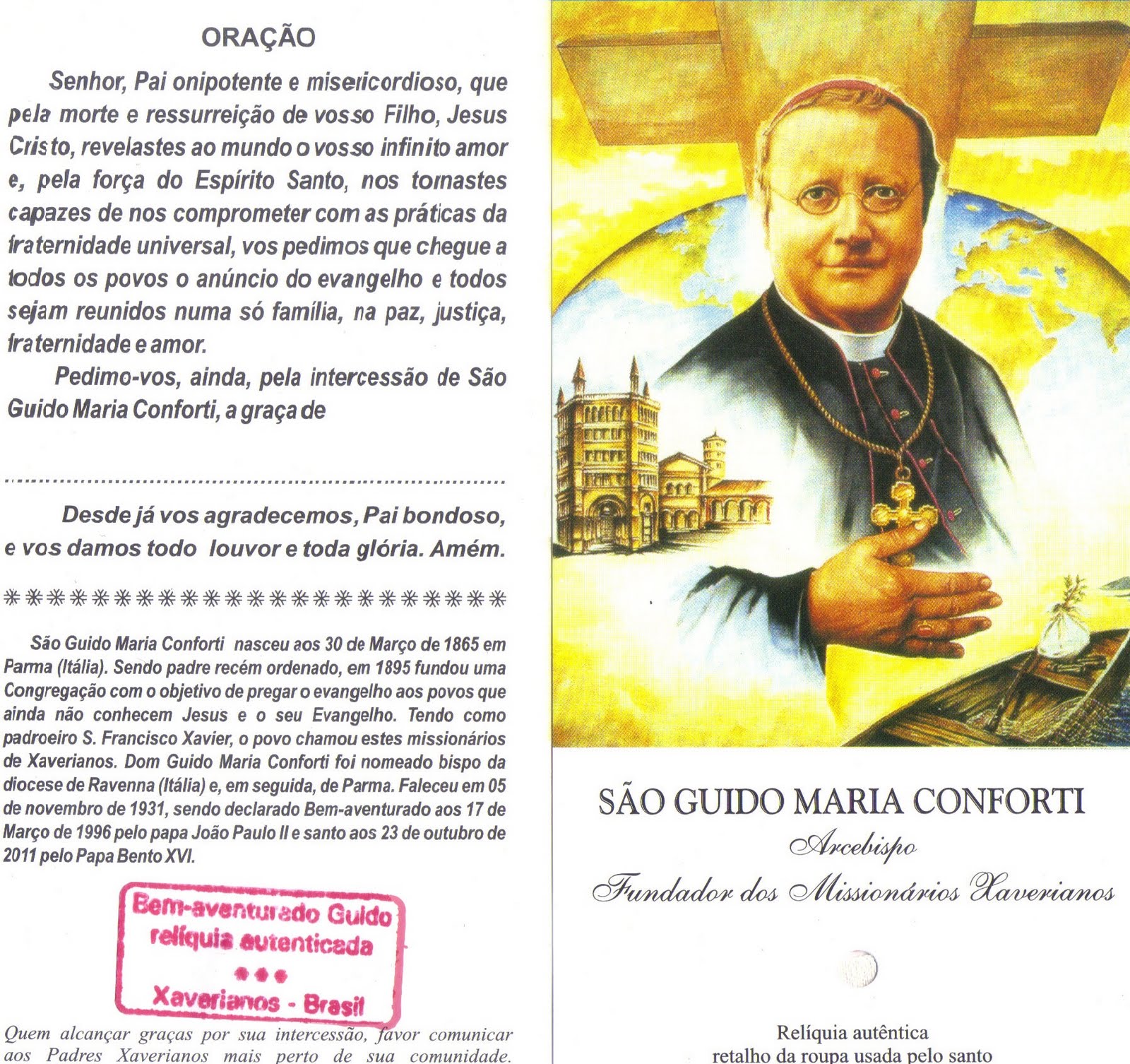 SAO GUIDO MARIA CONFORTI