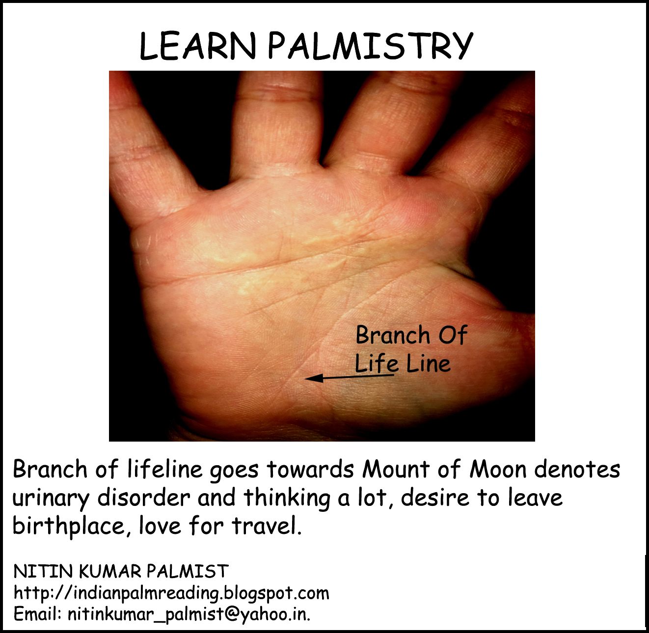 Branch From Life Line Goes Towards Mount Of Moon - Learn Palmistry ...