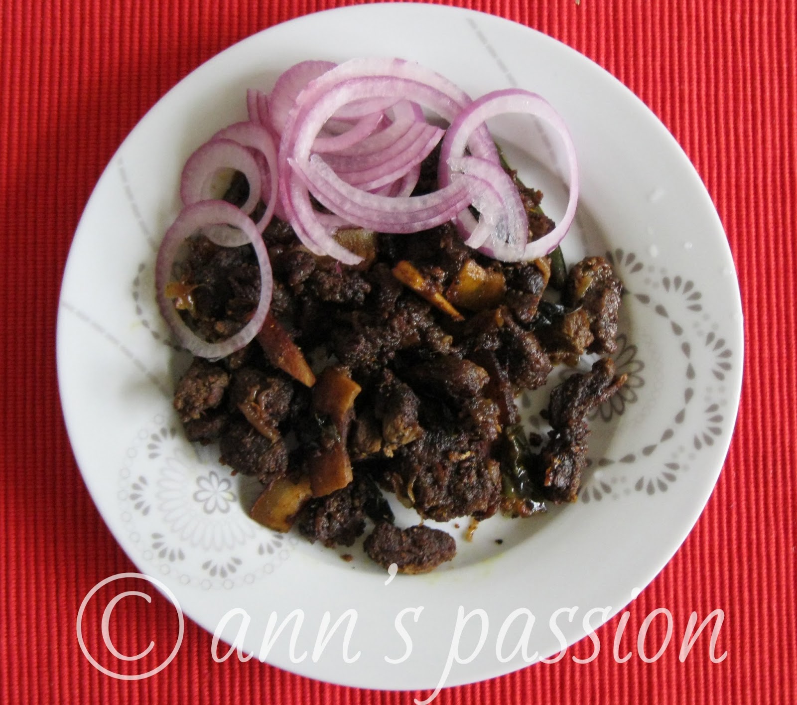 Ann's Passion: Beef Fry Thattukada Style...