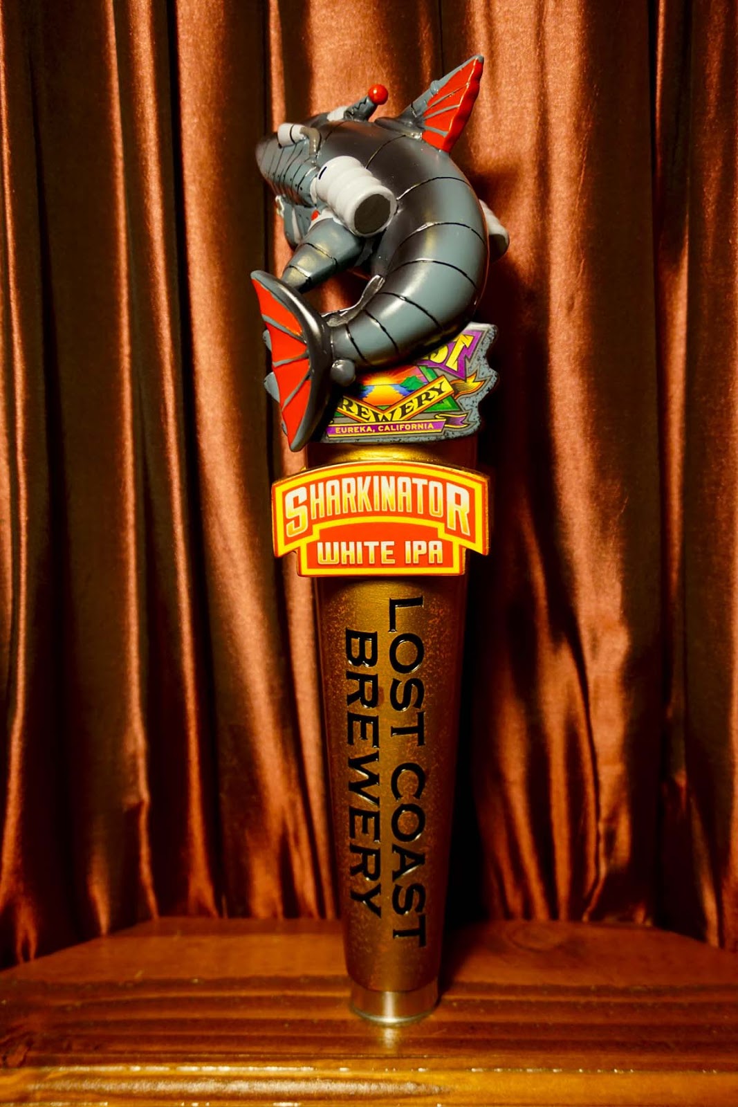 Tap Handle #615: Lost Coast - Sharkinator White IPA (Version 2)