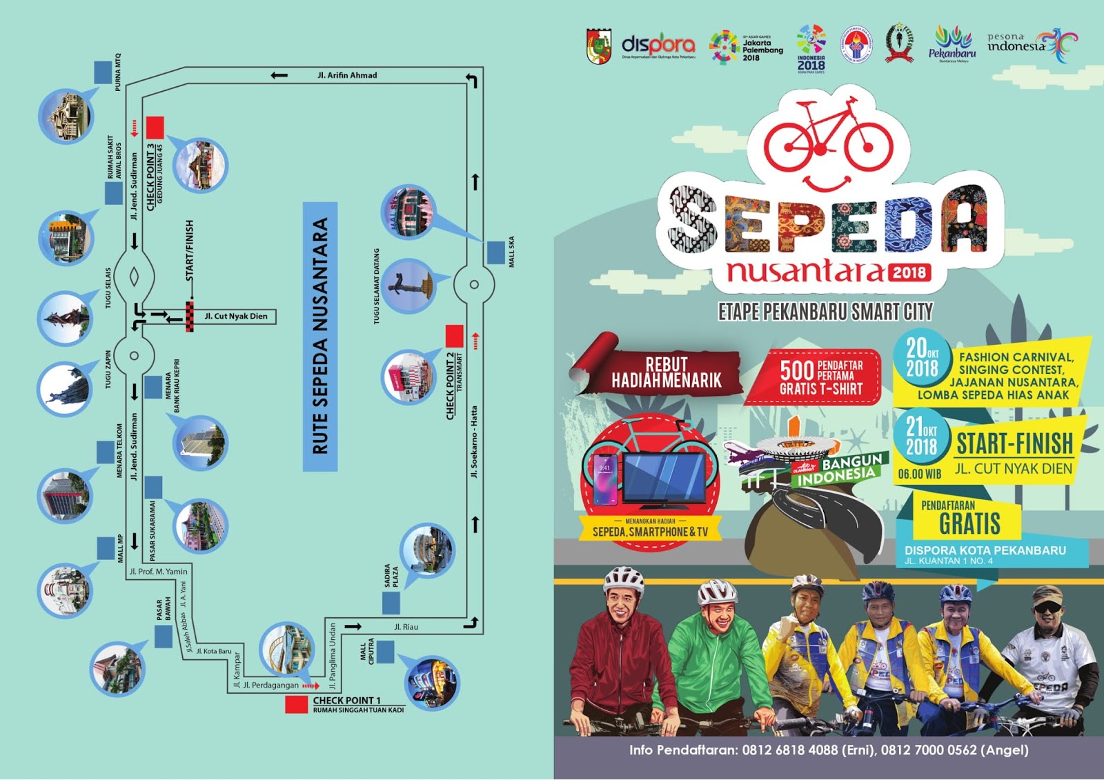 SEPEDA NUSANTARA 2018: Denah Venue dan Jadwal