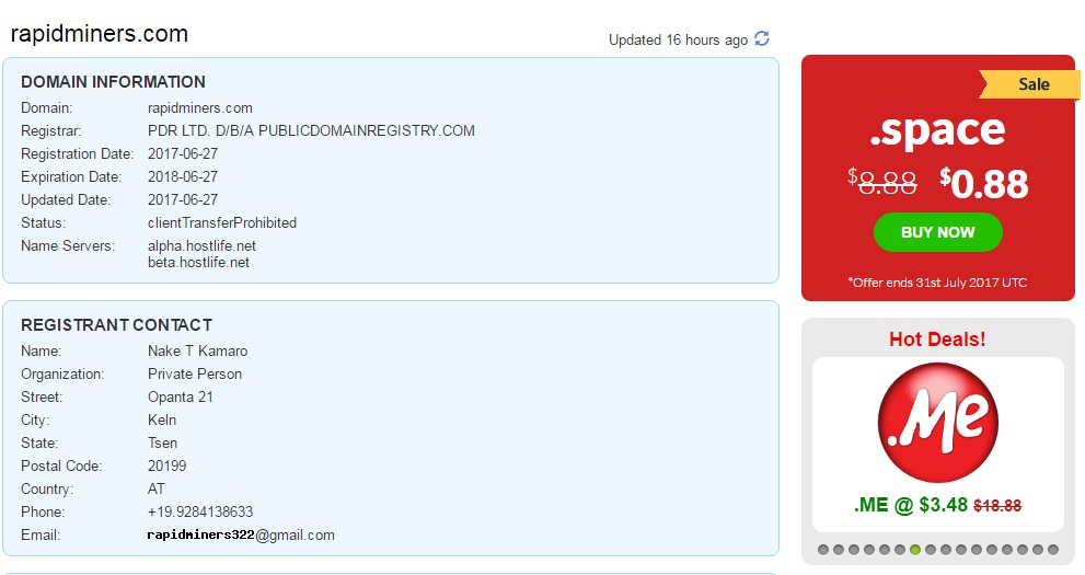 RAPIDMINERS-CLOUDMINING SCAM?