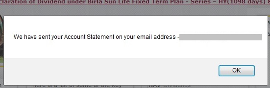 How To Get Birla Sunlife Mutual Fund Account Statement Online ...