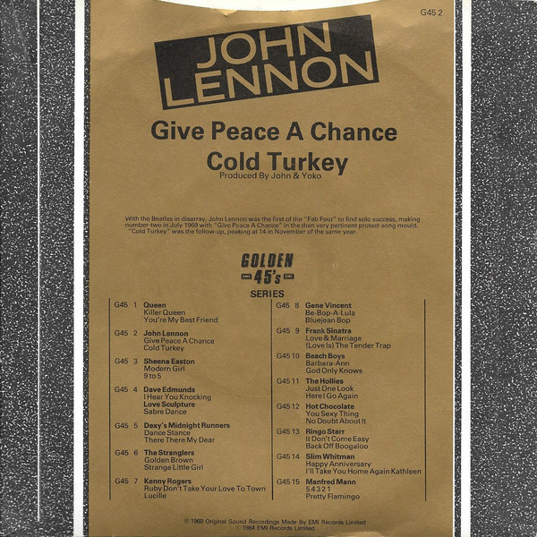 THE BEATLES 909 | "COLD TURKEY / DON'T WORRY KYOKO" (1969) - John ...