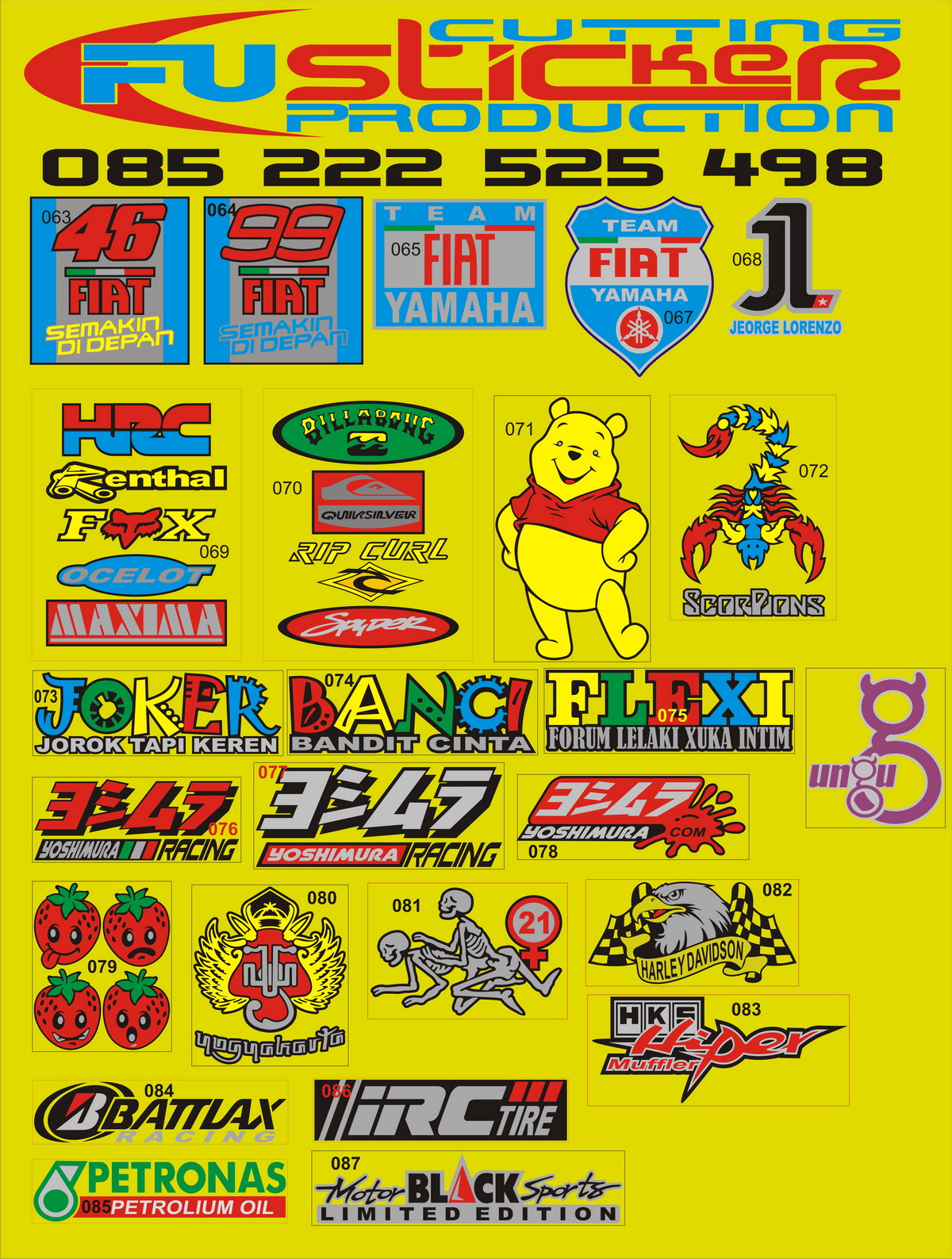 Sticker Cutting Production