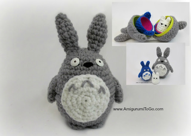 Large Totoro Pattern Three of Three For Stacking Set