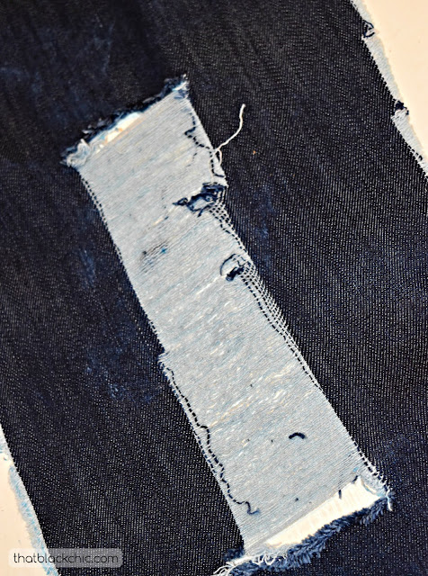 DIY Distressing Your Own Denim! [Tutorial] | That Black Chic
