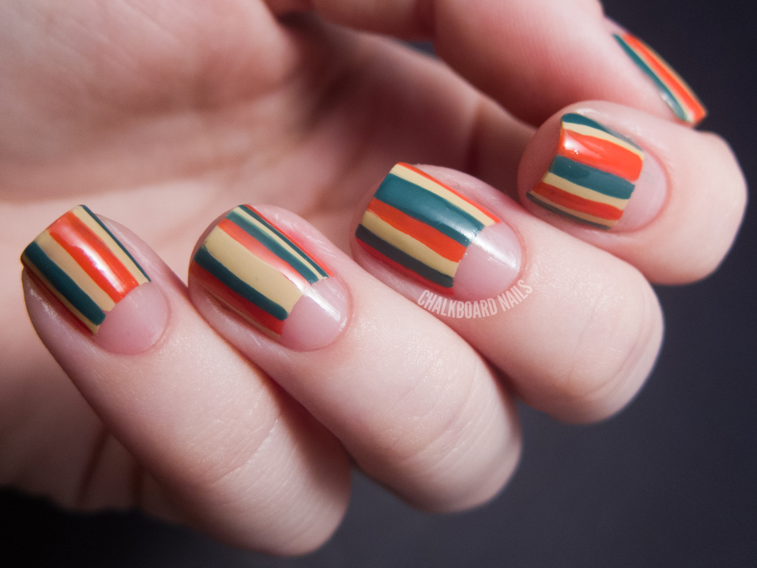 31DC2012: Day 18, Half Moons | Chalkboard Nails | Phoenix, Arizona Nail ...