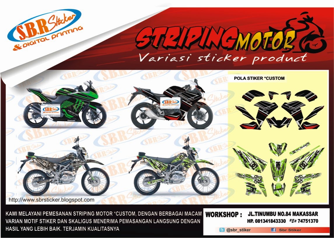 cutting sticker motor ~ Grosir sticker makassar