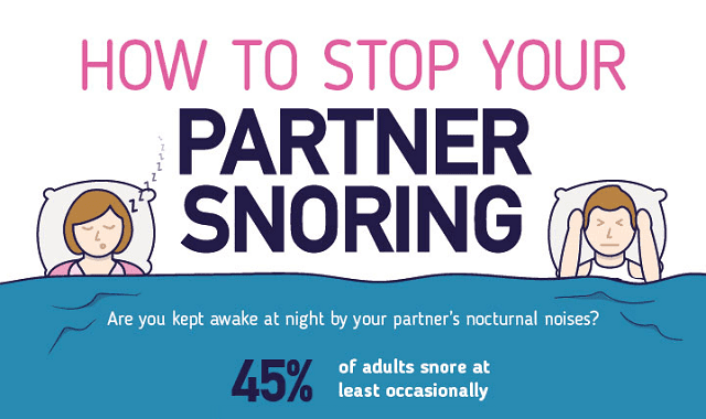 How To Stop Your Partner Snoring #infographic - Visualistan
