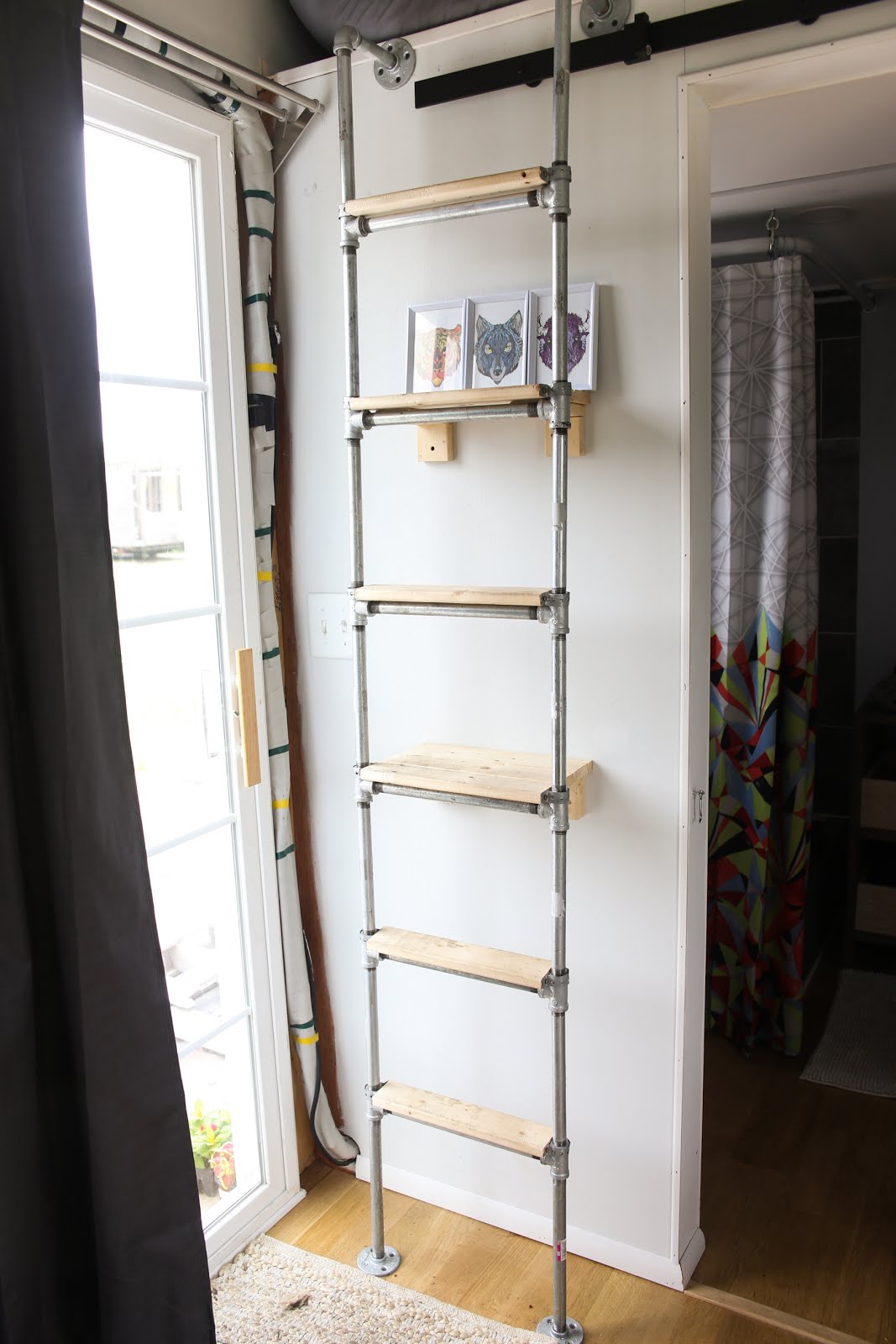 Tiny house loft, House loft, Ladder decor